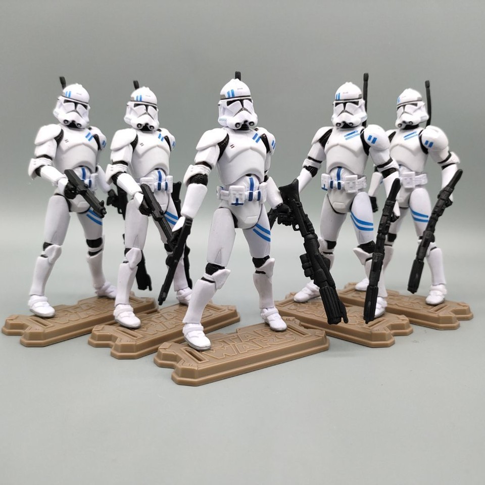 Lot of 5 Star Wars 501st 442nd Utapau Shock Razor BMF Clone Trooper 3. ...