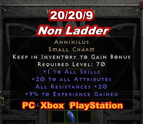 Annihilus ⭐ Non Ladder 20/20/9 anni Diablo II Resurrected D2R SC PC/PS4 ...