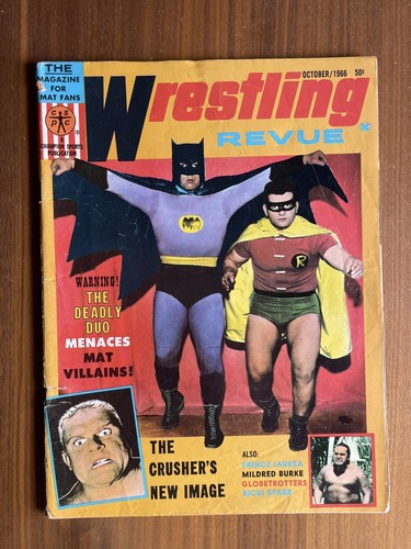 Pro Wrestling Book Wrestling Revue Magazine Batman And Robin October ...