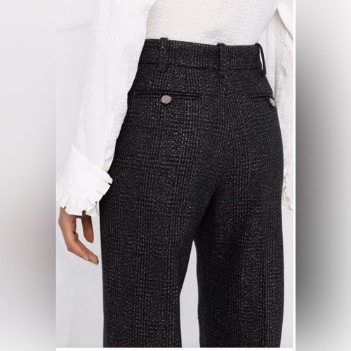 Zadig and Voltaire pants Peter check lurex noir size 38 | eBay