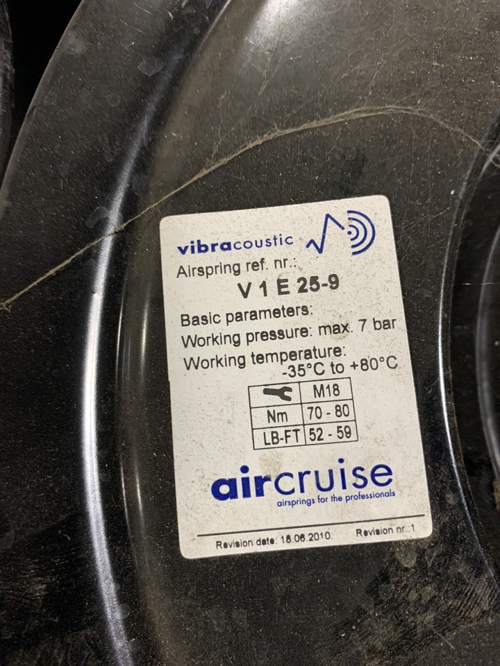 Aircruise V1E25-9 air spring Vibracoustic | eBay