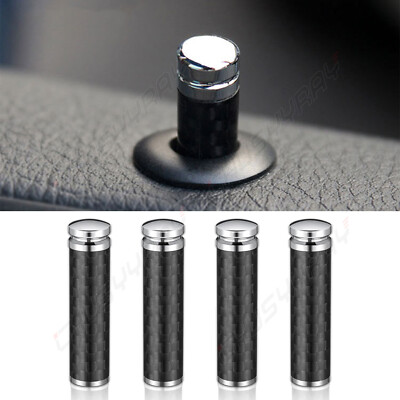 4x Car Door Lock Pin Knob Trim Ring For Mercedes Benz W205 W204 A C E ...