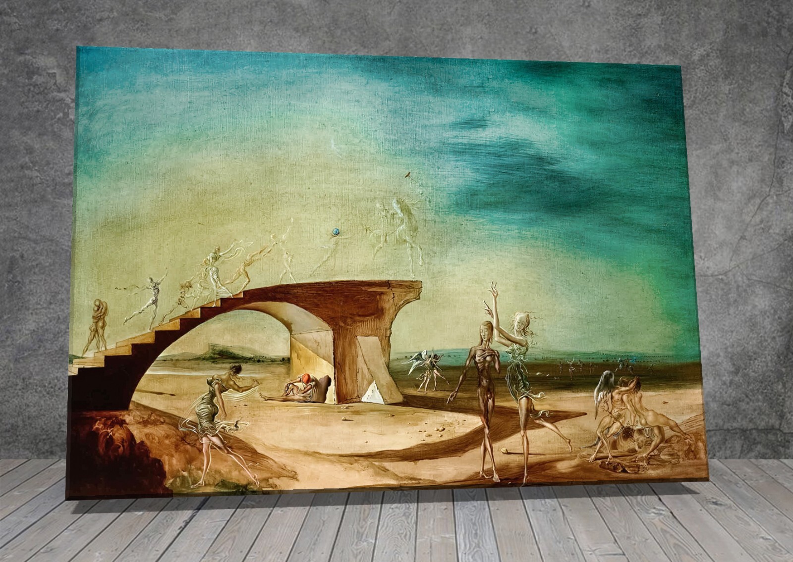 Salvador Dali The Broken Bridge and the Dream CANVAS PAINTING ART PRINT ...