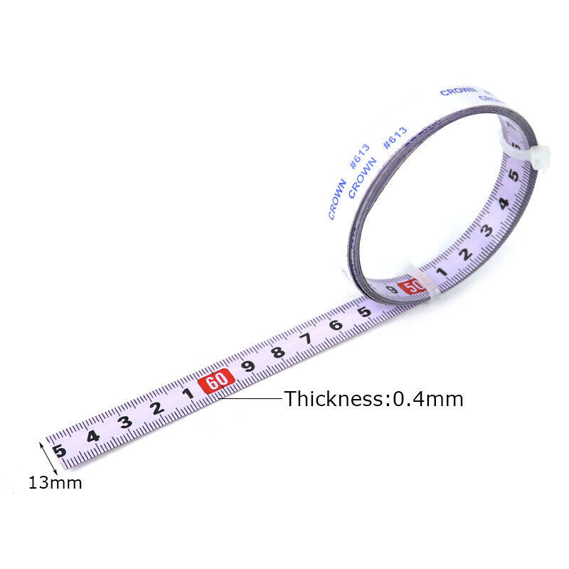 Self Adhesive Miter Saw Track Tape Measure Tool Backing Metric Steel ...