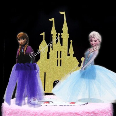 Frozen Elas Anna Cake Topper Elsa Cupcake Topper Elsa Anna Party Cake ...