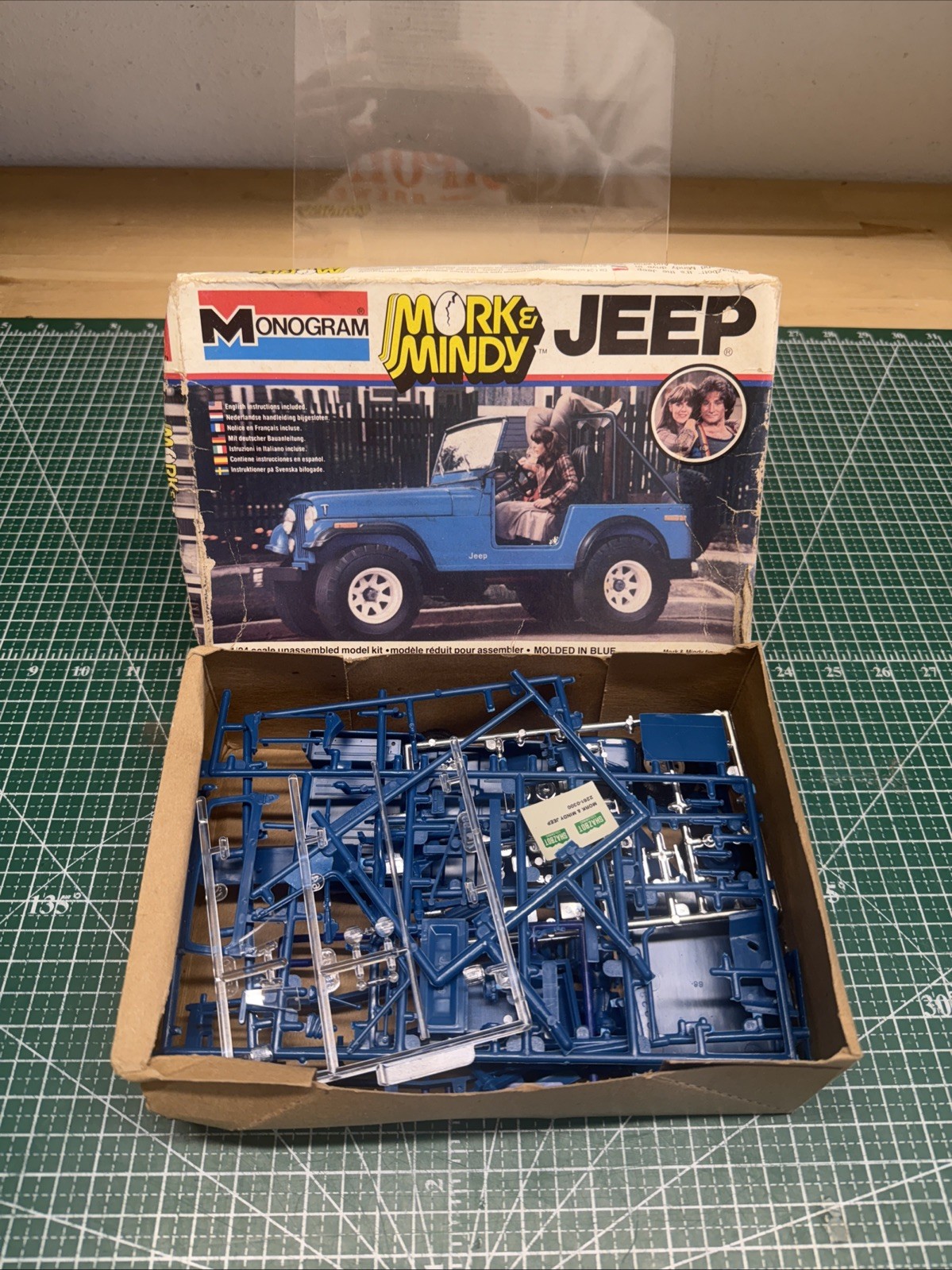 Monogram 2261 Mork & Mindy Jeep Model Kit 1/24 Scale 1978 Vintage ...