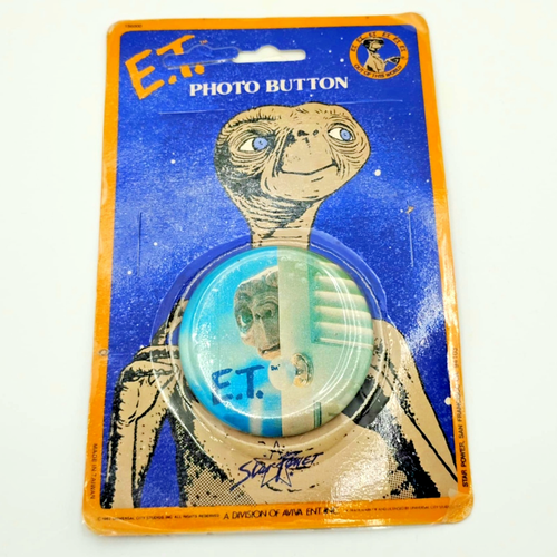 Lot of 6 1982 E.T. Extra Terrestrial Pinback Photo Buttons Movie Vtg 1 ...