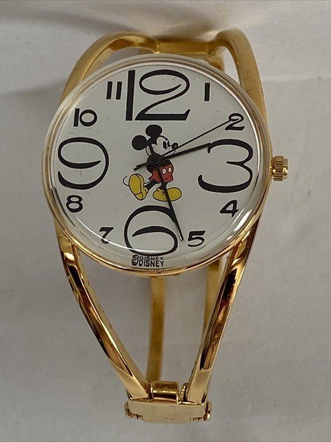 Disney Sutton Time Works Woman's Watch Gold Tone White Face 85/8000 for ...