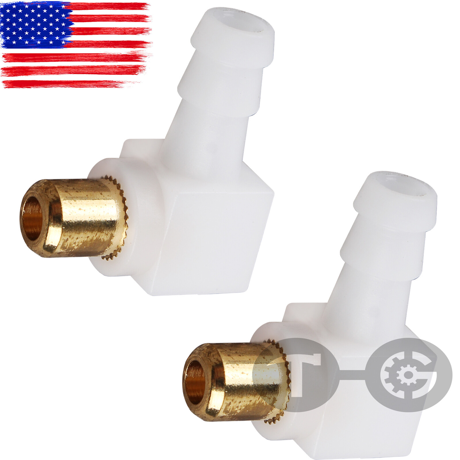 2 Carburetor Carb Fuel Fitting Elbow Connector Hose for 692317 494451 ...