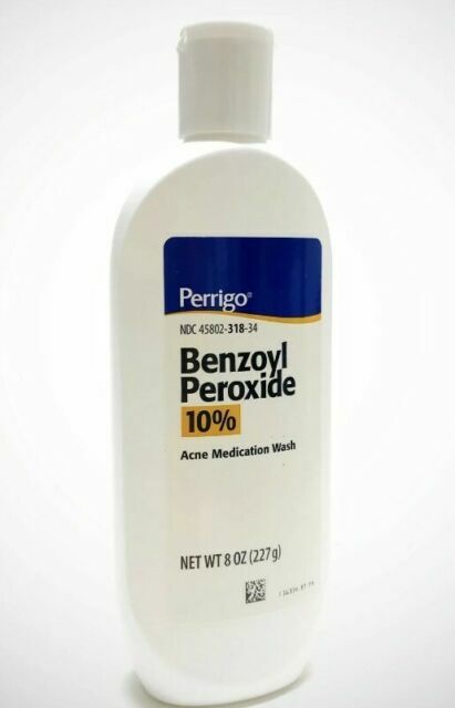 Perrigo Benzoyl Benzoyl Peroxide 10 % Acne Wash Treatment 8 fl oz for ...