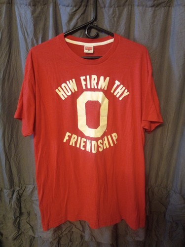 Homage “How Firm Thy Friendship” Ohio State Buckeyes Red T-Shirt - XXL ...