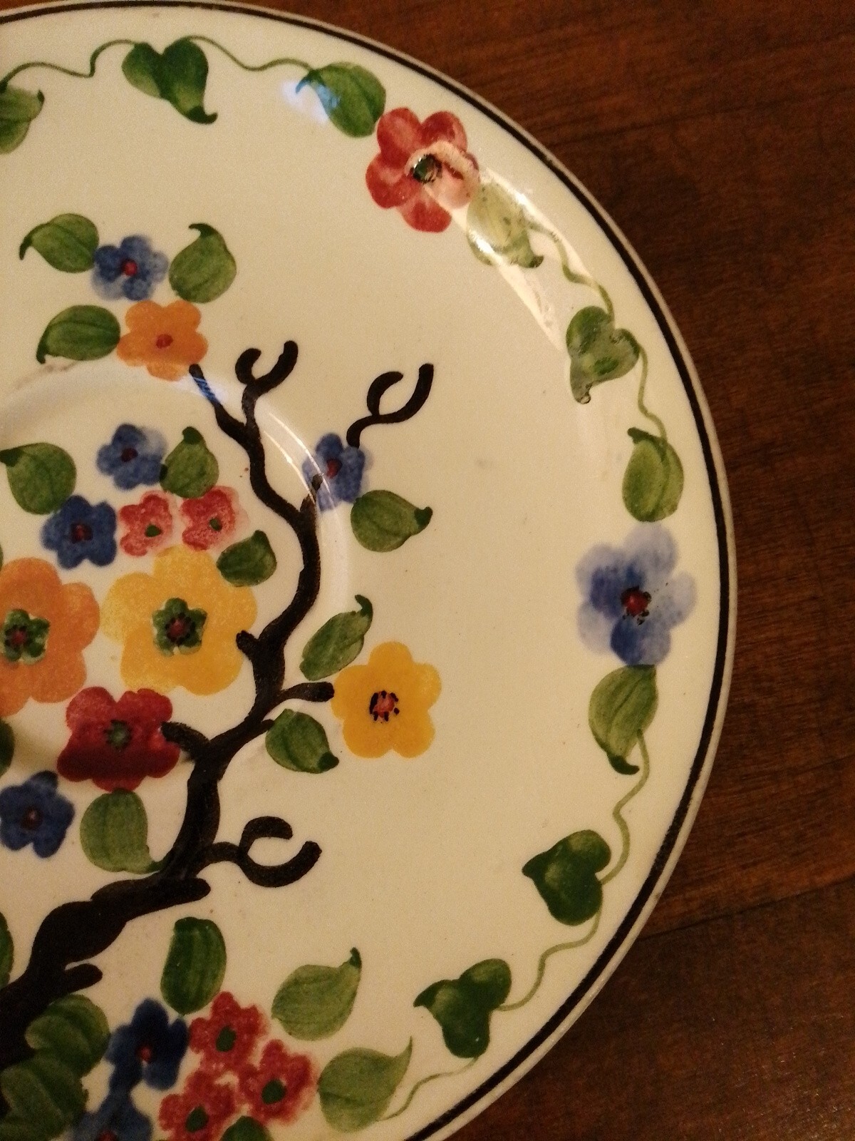 Adams Hand Painted Titian Ware Saucer 14 Cm Wide | eBay UK