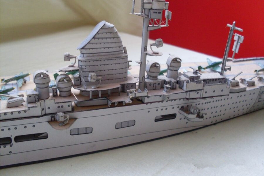1:400 Scale German Aircraft Carrier Graf Zeppelin Handcraft Paper Model ...