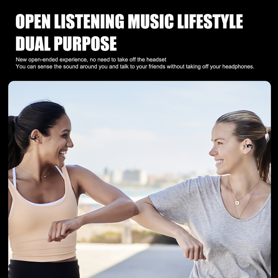 Bluetooth Earbuds Wireless Headphones Bone Conduction for iphone ...