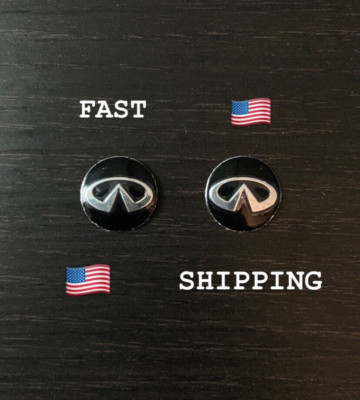 NEW INFINITY 2pcs - 14mm Key Fob Emblem Sticker Decal Logo Remote Badge ...