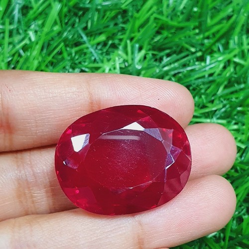 67.00 Ct Natural CERTIFIED Ruby Stunning Oval Shape Red Rare Loose ...