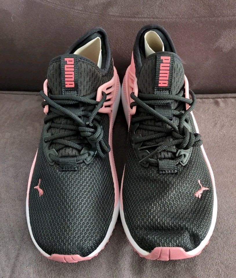 Puma Pacer Lace Up Womens 8 Black / Pink Sneakers Casual Shoes 381842 ...