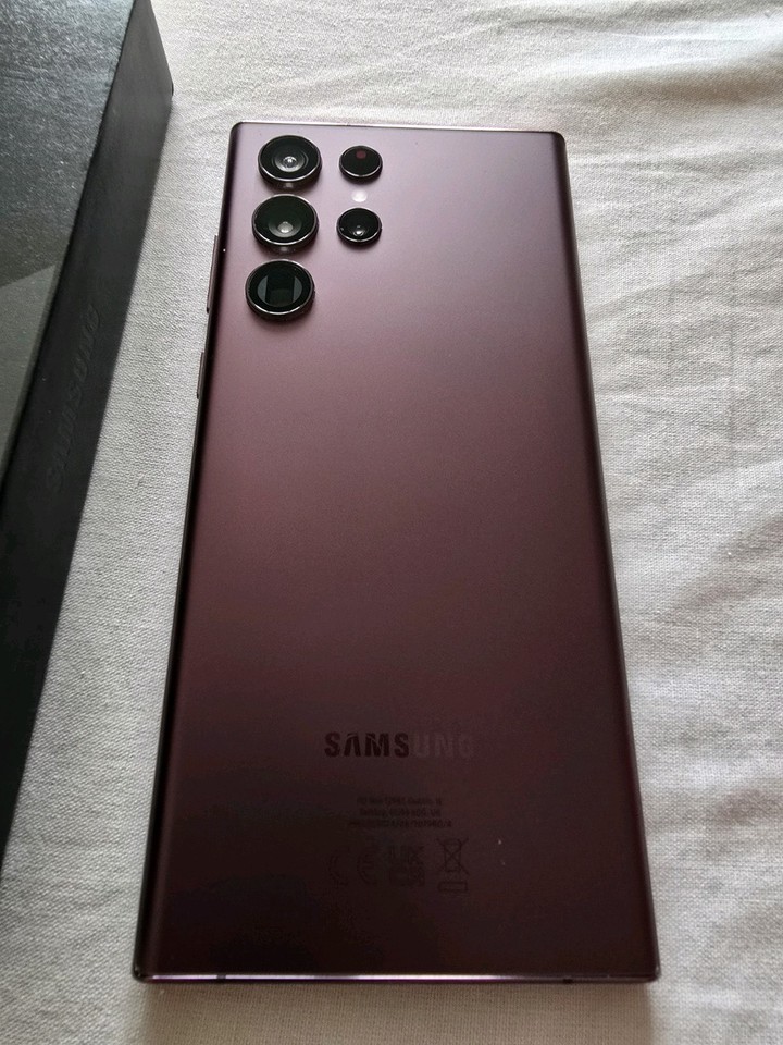 Samsung Galaxy S22 Ultra SM-S908B/DS 128GB Burgundy (Unlocked) | eBay UK