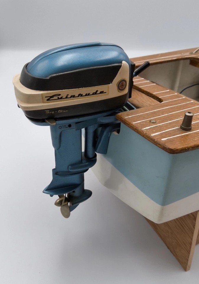 Vintage Fleet Line Dolphin Cruiser Boat with Evinrude Motor | eBay
