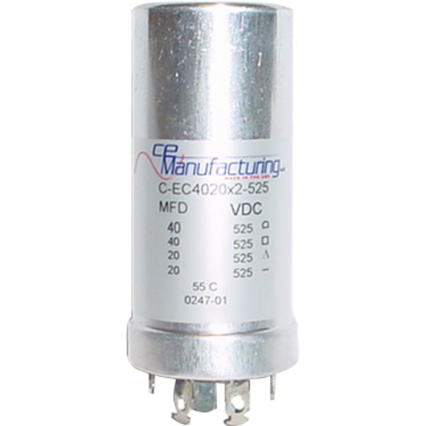 CE Manufacturing C-EC4020X2-525 40/40/20/20uf 525V Multi Section Can ...