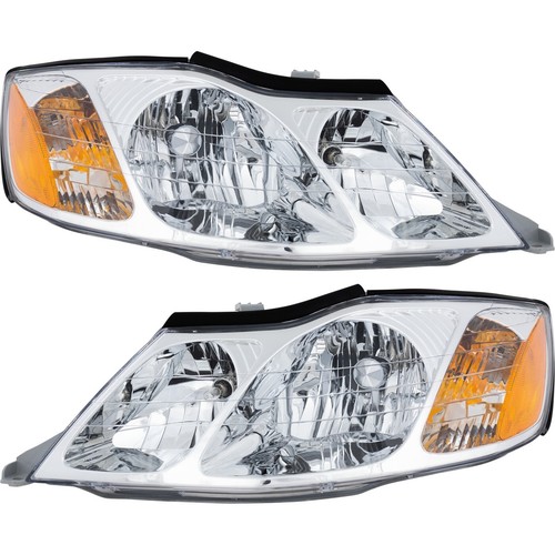 LH & RH Headlight Assembly Set For 2000-04 Toyota Avalon Halogen w/Bulb ...