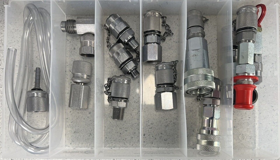 UNIVERSAL PRESSURE GAUGE DIAGNOSTIC TEE/ADAPTER KIT WITH OIL SAMPLING ...