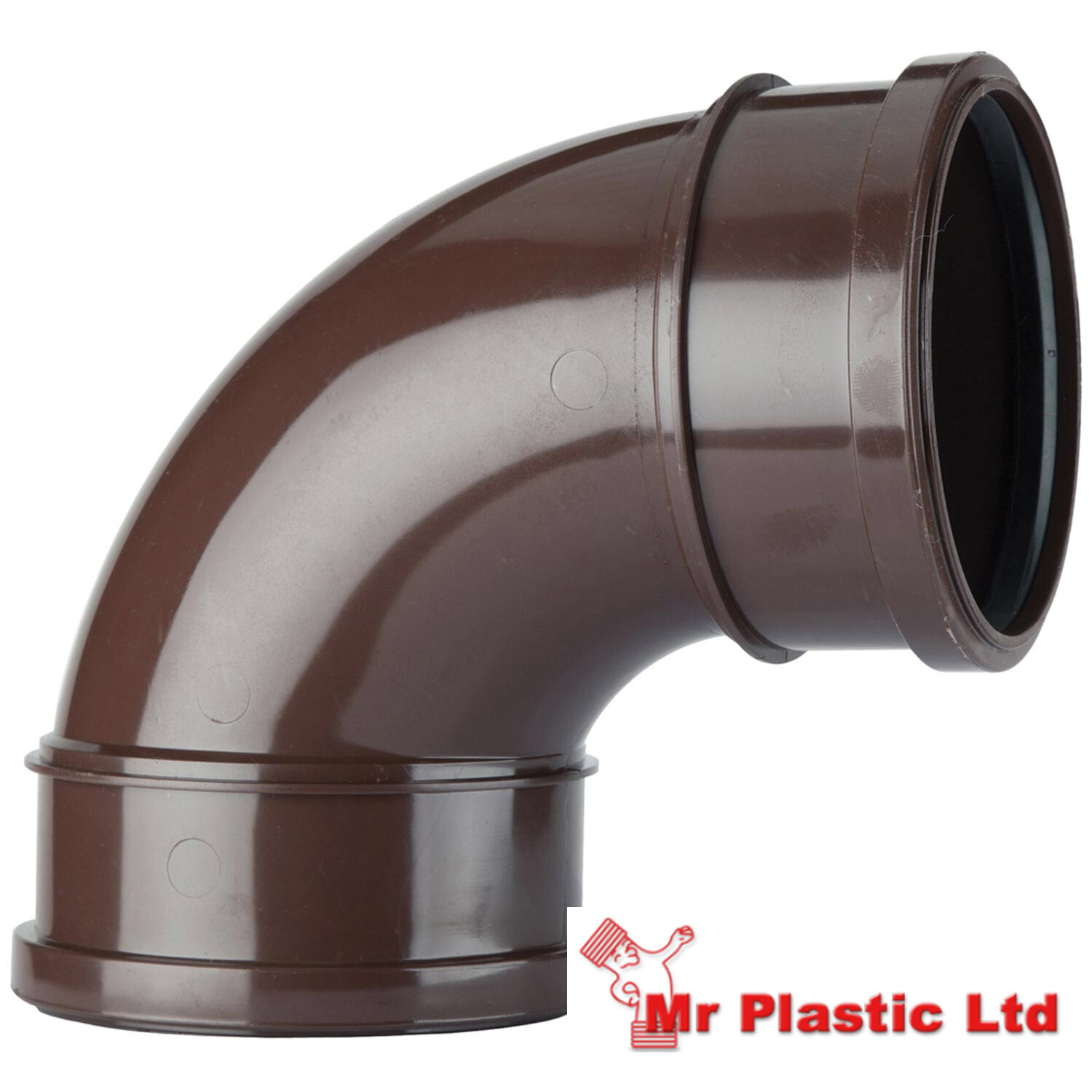 Polypipe 110mm Ring Seal, Push Fit Soil and Vent Pipe Fittings in Brown ...