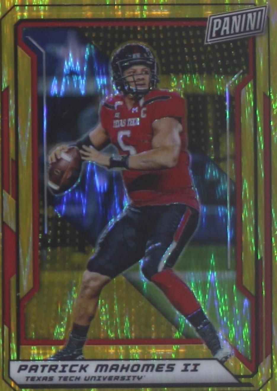 2019 Panini National Convention VIP - Patrick Mahomes II #73 Gold Prizm ...