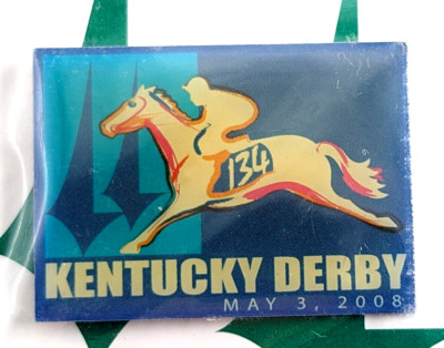 Kentucky Derby 134 May 3 2008 Churchill Downs Horse Jockey Pin Souvenir ...