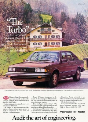 1981 Audi 5000 Turbo Original Advertisement Print Art Car Ad A98 | eBay