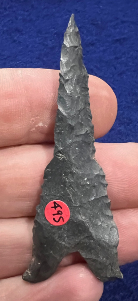 2 3/4" Dalton Drill Black Pitkin Authentic Arkansas Artifact Arrowhead Point | eBay