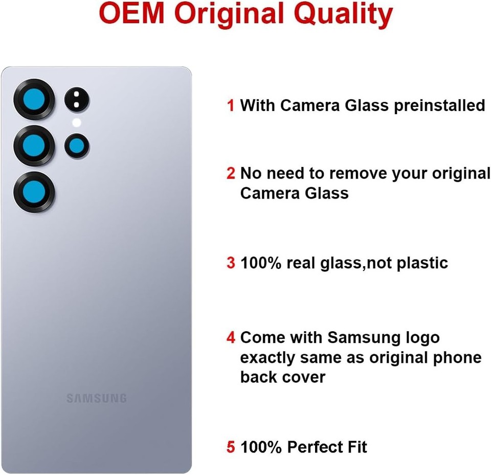 Rear Back Glass Replacement for Samsung Galaxy S25 Ultra 6.9 inches | eBay