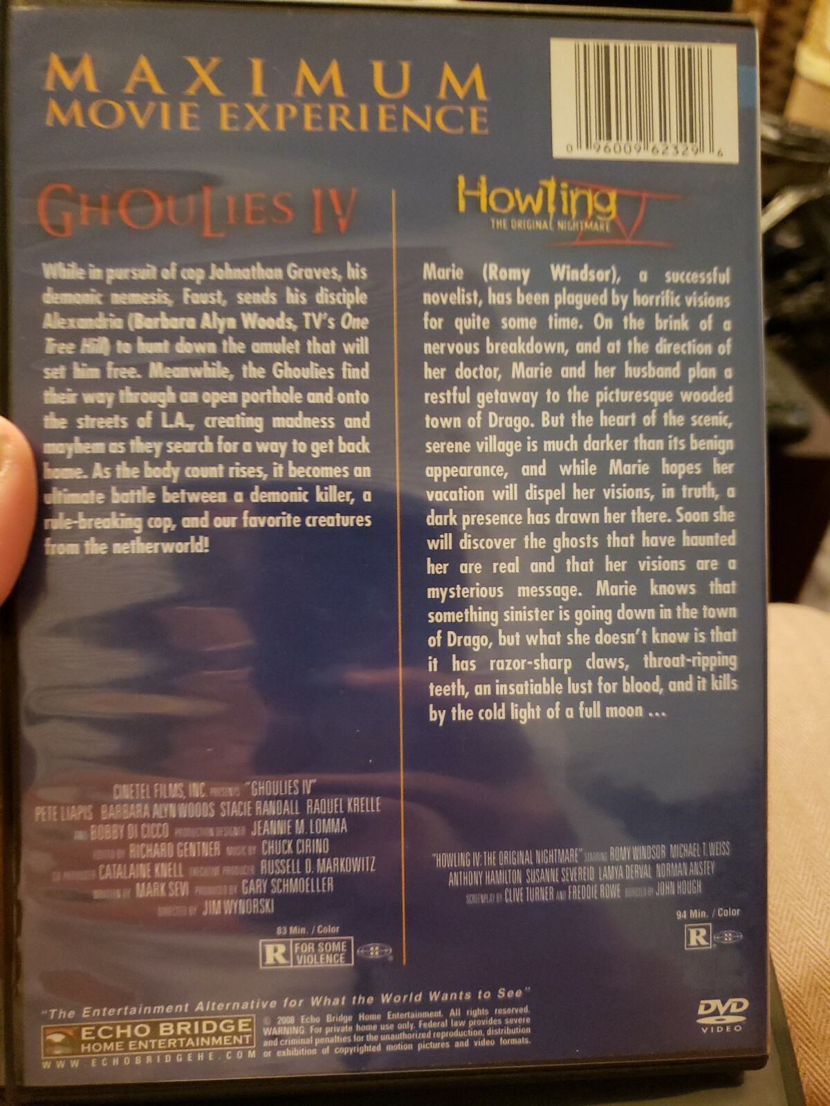 Ghoulies IV (DVD) and Howling IV: The Original Nightmare (DVD ...