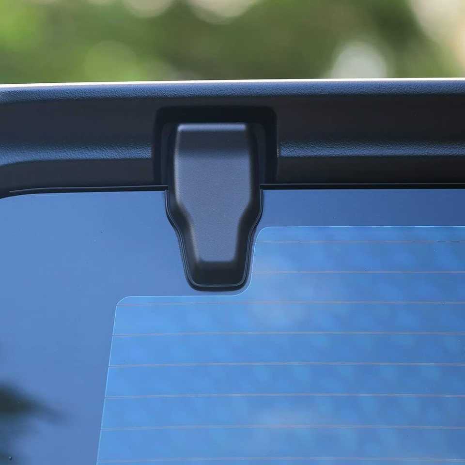 Black Tailgate Back Rear Window Rain Gutter Trim For Jeep Wrangler TJ ...