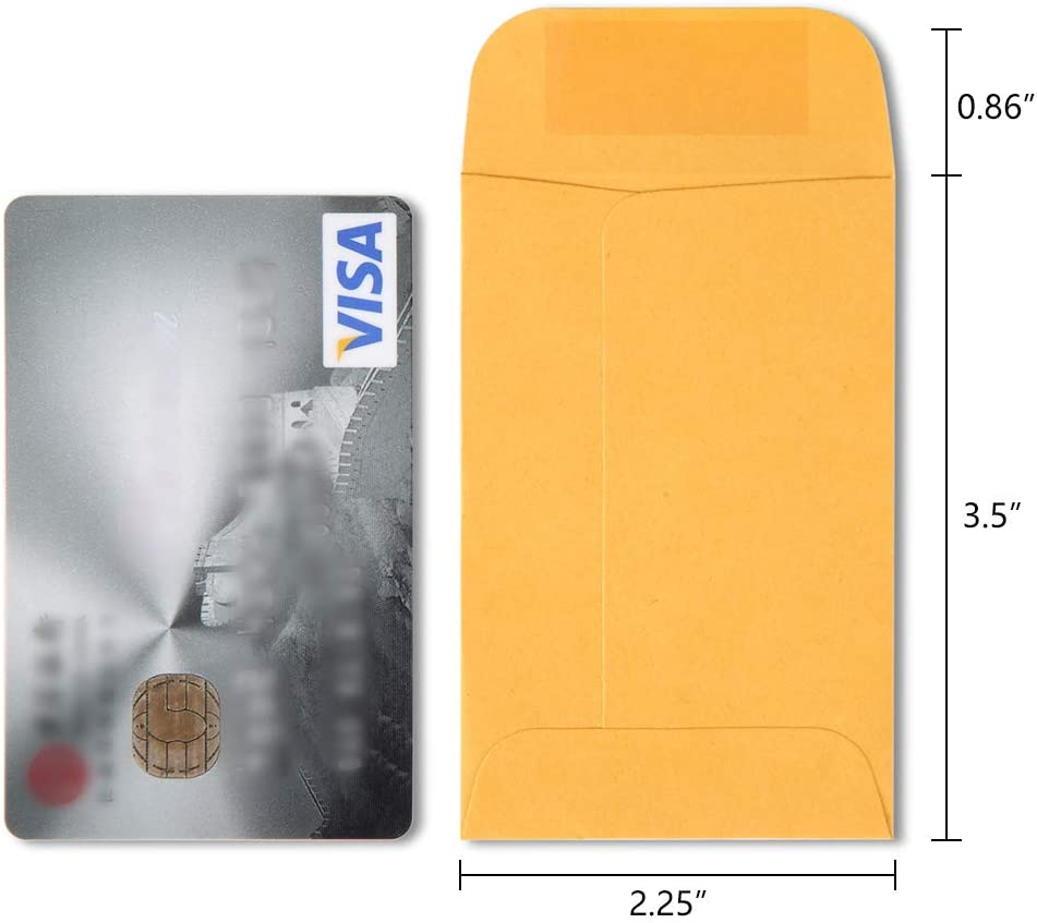 Mini Manilla Envelopes Xxcxpark 500 PCS #1 Coin Envelopes, 2-1/4'' X 3 ...