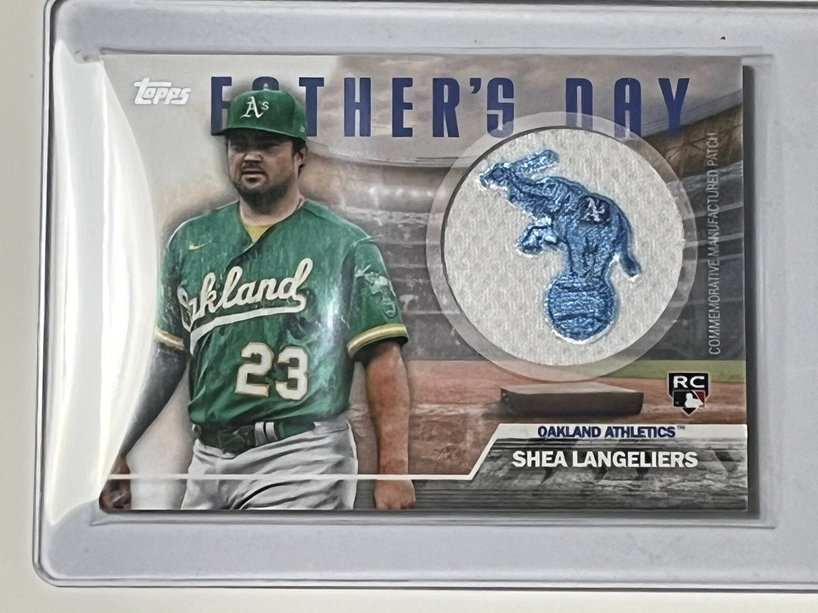 Shea Langeliers 2023 Topps Series 2 Father Days Patch Card #FD-SL ...