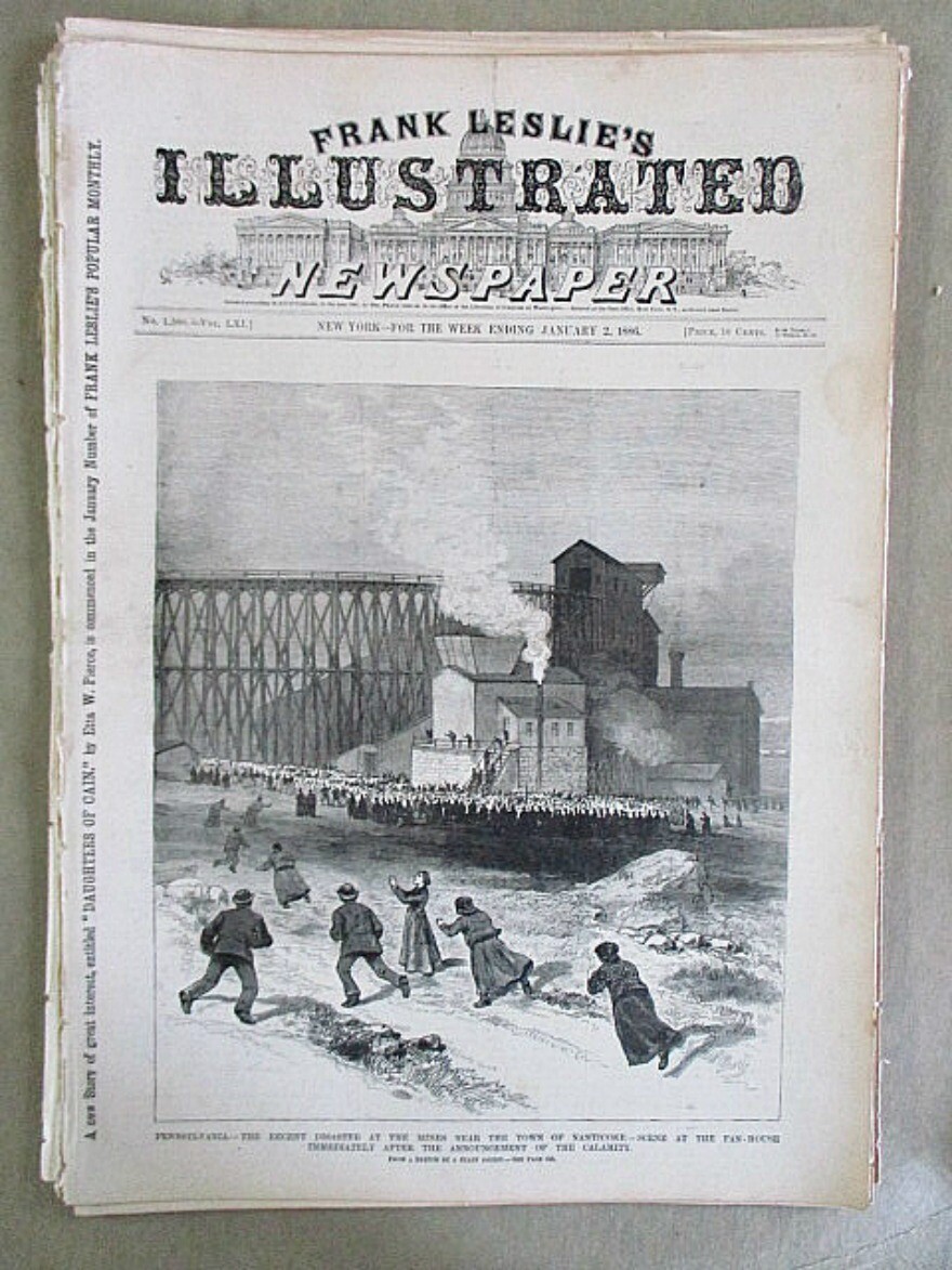 Vintage Print,PA MINE DISASTER, Jan 2,1885,Leslies | eBay