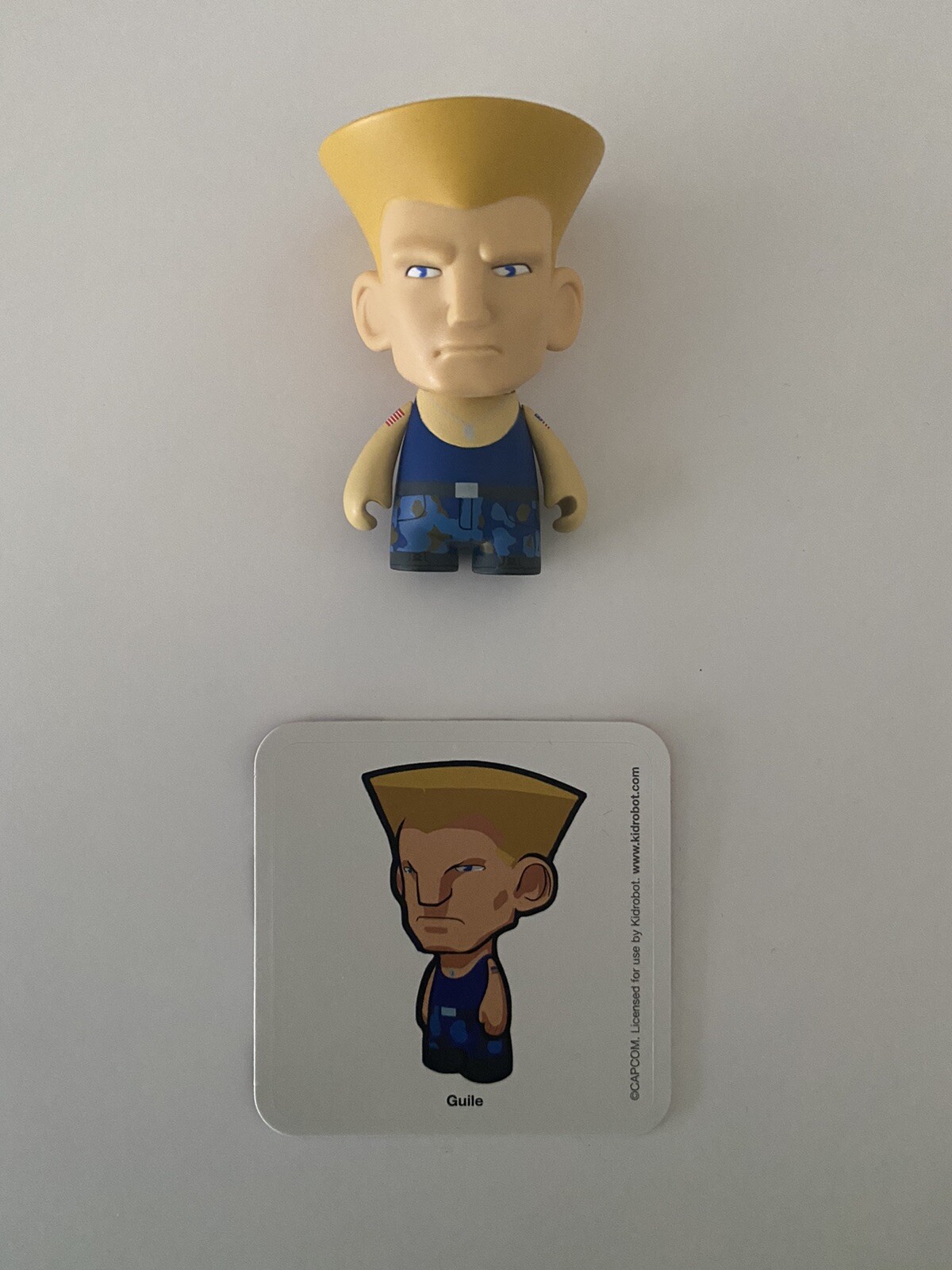 Kidrobot x STREET FIGHTER *GUILE* (BLUE) 2.5" | eBay