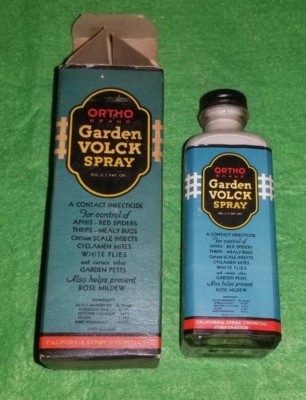 Vintage Glass Bottle With Box Ortho Brand Garden Volck Spray Great ...