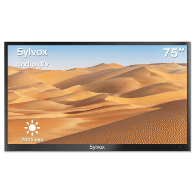 75" UHD 4K LED Smart Outdoor TV 2000nits IP55 Waterproof Android TV | eBay