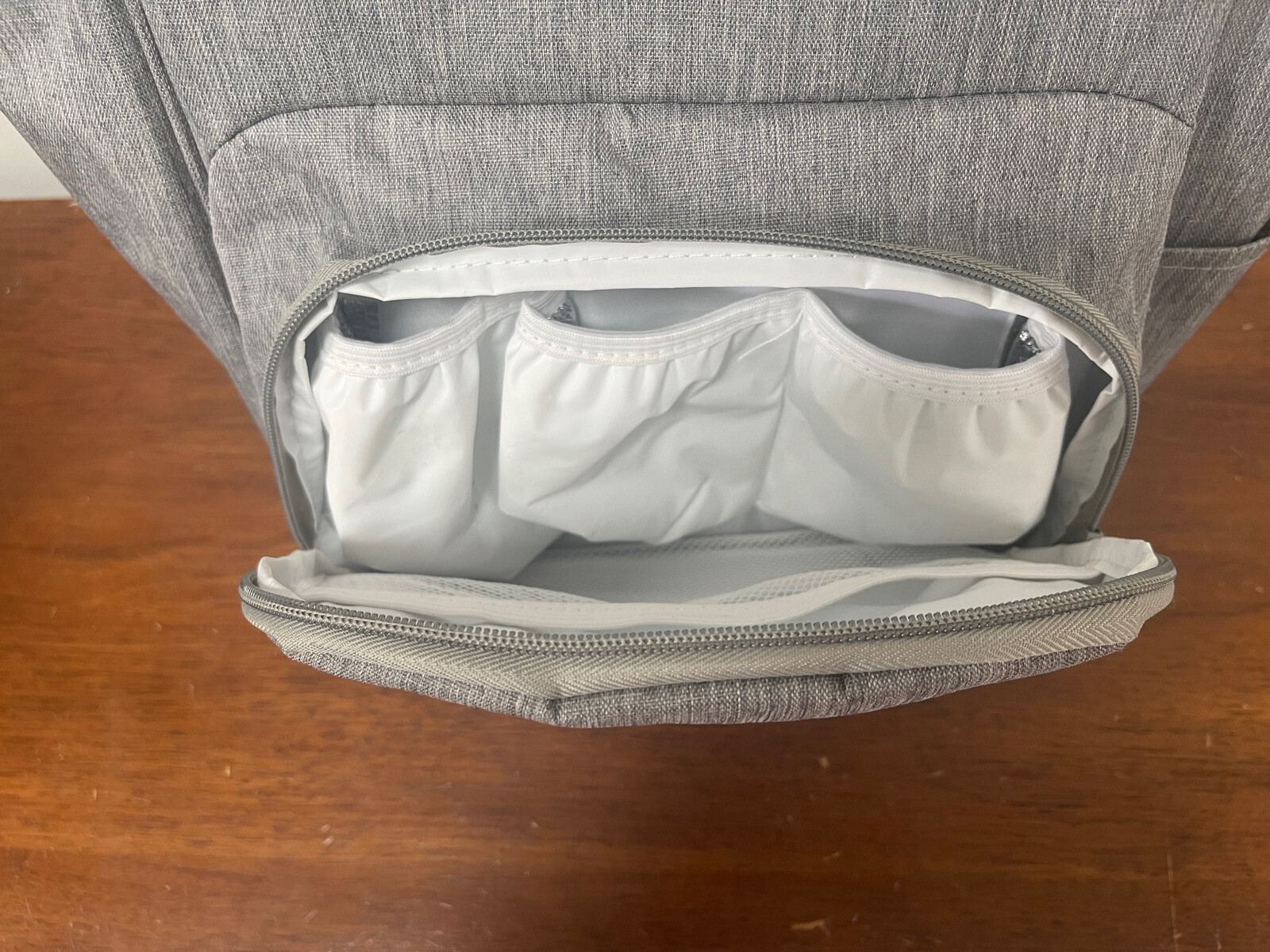 Enfamil Wonderbag Adjustable Insulated Diaper Bag Backpack Gray 13.5" H ...