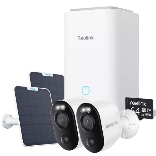 Reolink Wireless Security Camera 8MP with Home Hub Color Footage Dual ...