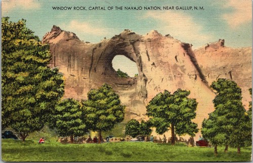 Gallup,New Mexico~Window Rock~Capital Of Navajo Nation~ VTG Linen ...