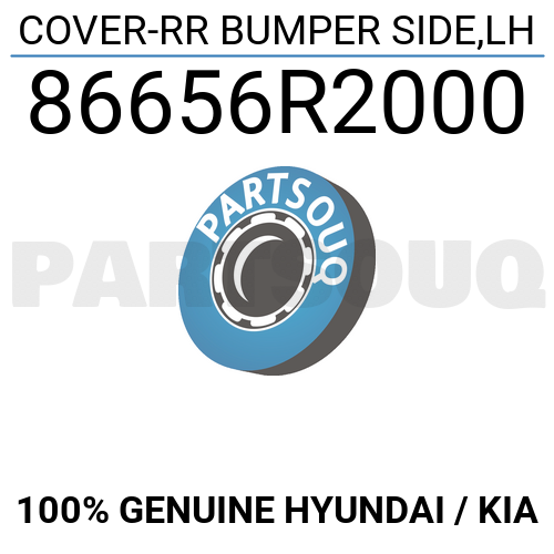 86656R2000 Genuine Hyundai / KIA COVER-RR BUMPER SIDE,LH | eBay