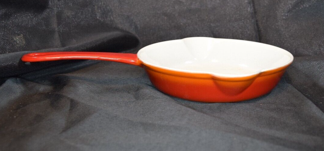DESCOWARE 7" Flame Red / Orange Enamel Frying Pan Skillet 81-C FE ...