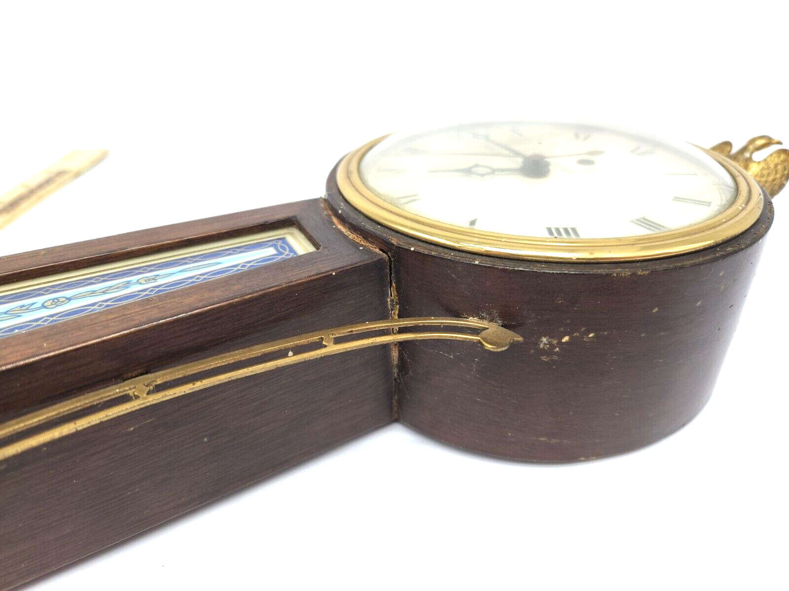 Vintage Warren Telechron Ashland Mass USA Electric Clock Banjo Eagle ...