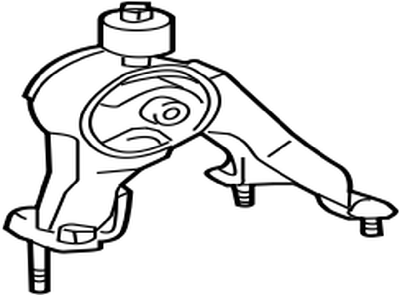 12371-37060 Toyota Insulator, engine mounting, rear 1237137060, New ...