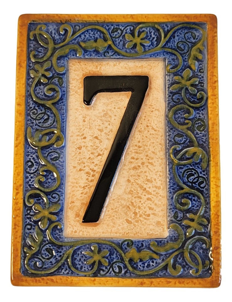 Grasslands Road Decorative Address Plaques House Numbers Tiles Magnetic ...
