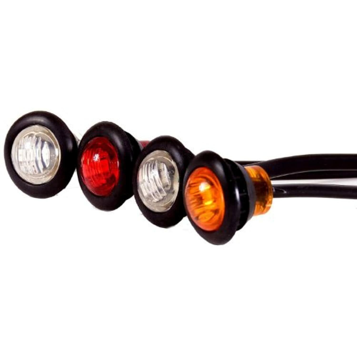 Maxxima M09300Y Amber LED 3/4" Round Combination Clearance Marker Light ...