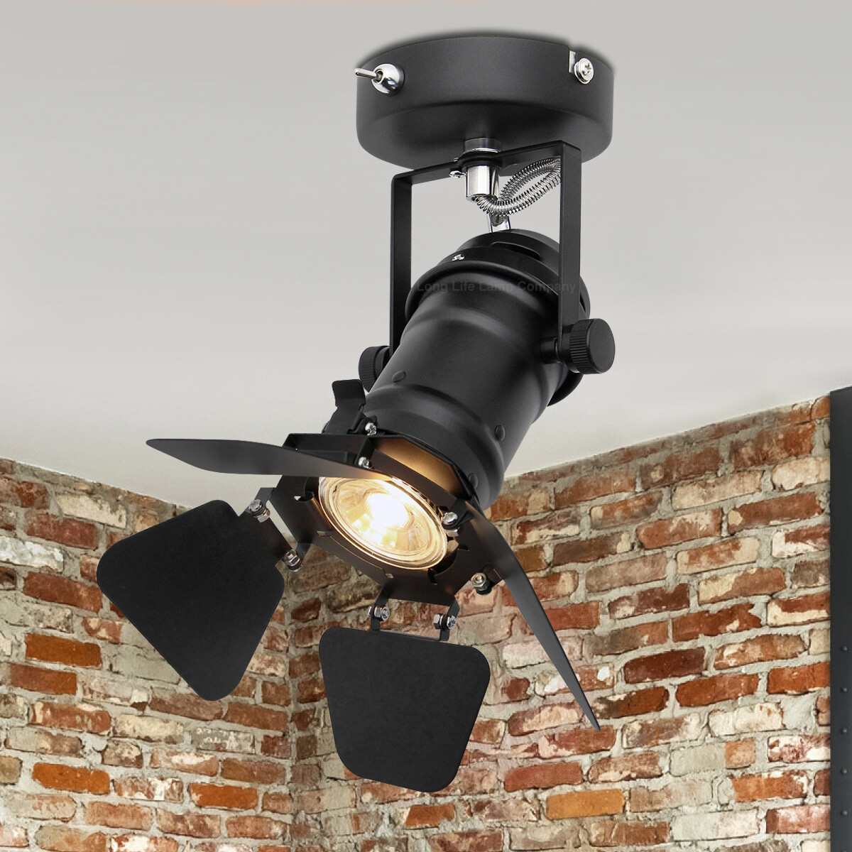 Vintage Adjustable Camera Lens Style Single Studio Spot Ceiling Wall ...